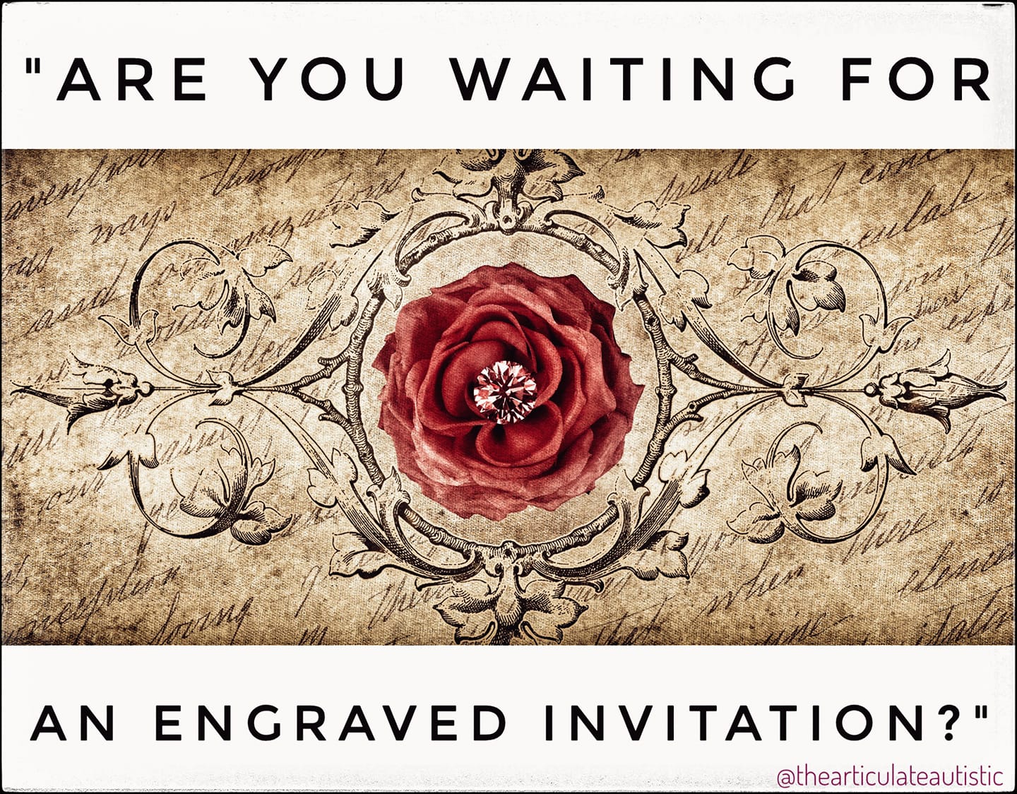 "Are You Waiting for an Engraved Invitation?" - Jaime A. Heidel - The ...